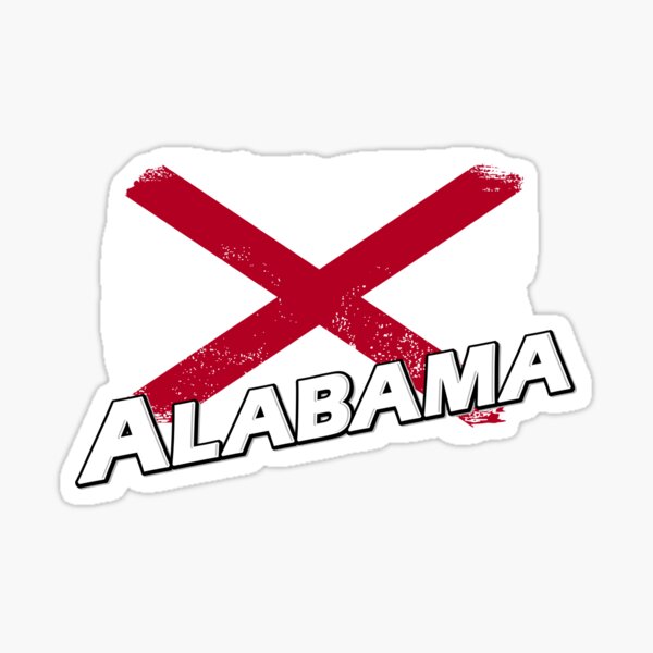 "Alabama flag" Sticker for Sale by PVVD | Redbubble
