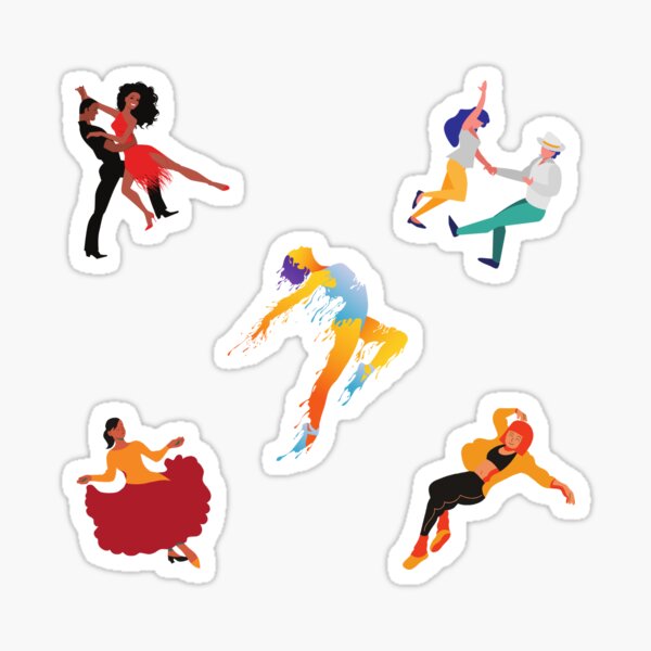 "Dancers Sticker Pack - Dancing Stickers" Sticker for Sale by Found4u ...