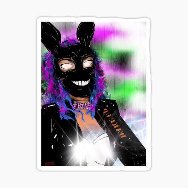 "Dommie Darko. Franky Spanky." Sticker for Sale by FoxPawPresents ...