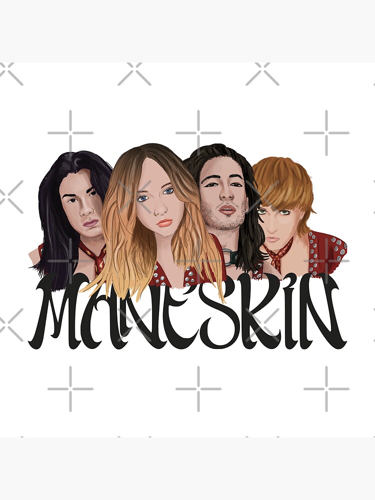 "Maneskin portraits" Sticker for Sale by marinellads | Redbubble