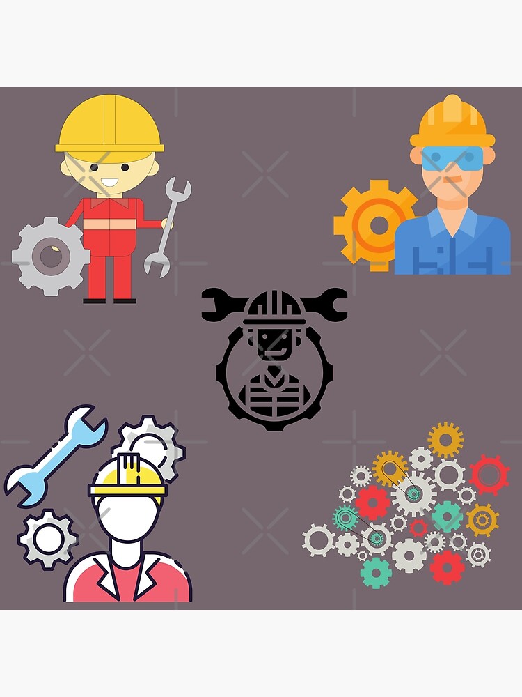 "Mechanical Engineer Sticker Pack" Poster for Sale by infazbdeen ...
