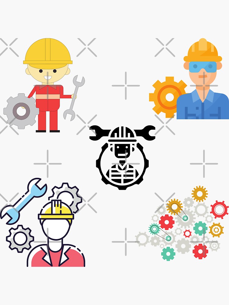 "Mechanical Engineer Sticker Pack" Sticker for Sale by infazbdeen ...