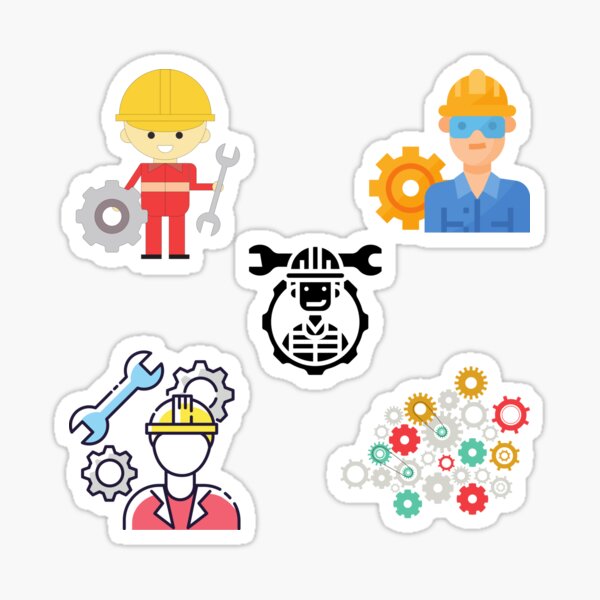 "Mechanical Engineer Sticker Pack" Sticker for Sale by infazbdeen ...