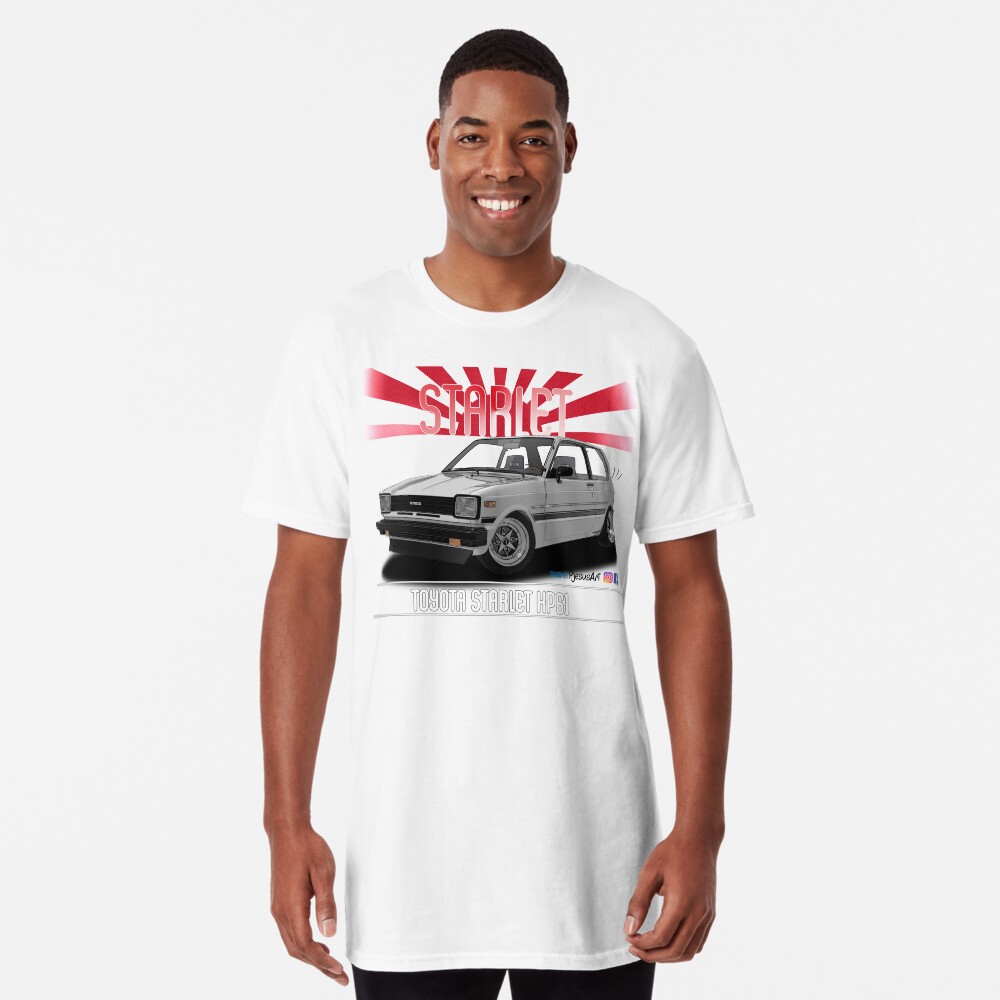 "Toyota Starlet KP61 White" Sticker for Sale by pjesusartrb | Redbubble