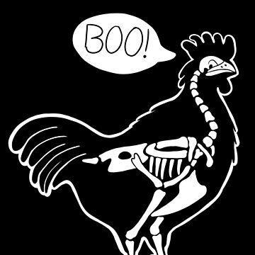 "The Ghost Rooster" Sticker for Sale by Lucia Corona | Redbubble