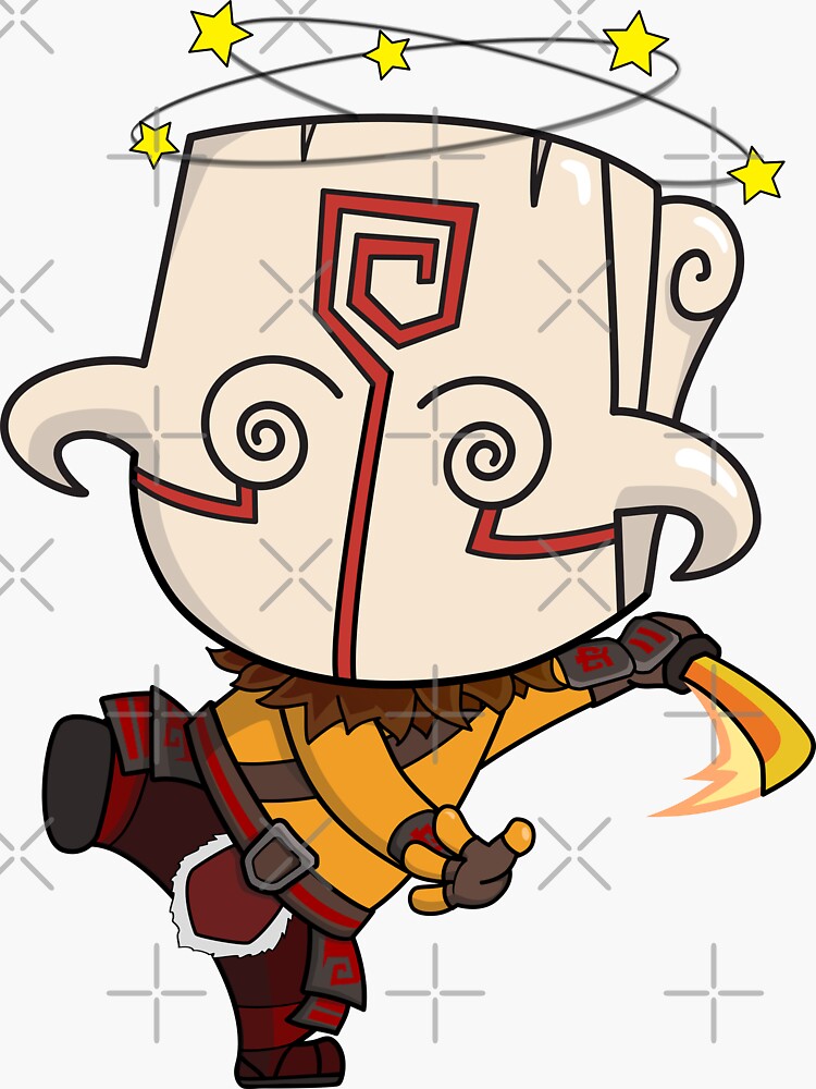 "Juggernaut Dota 2 Cartoon" Sticker for Sale by spnoward | Redbubble