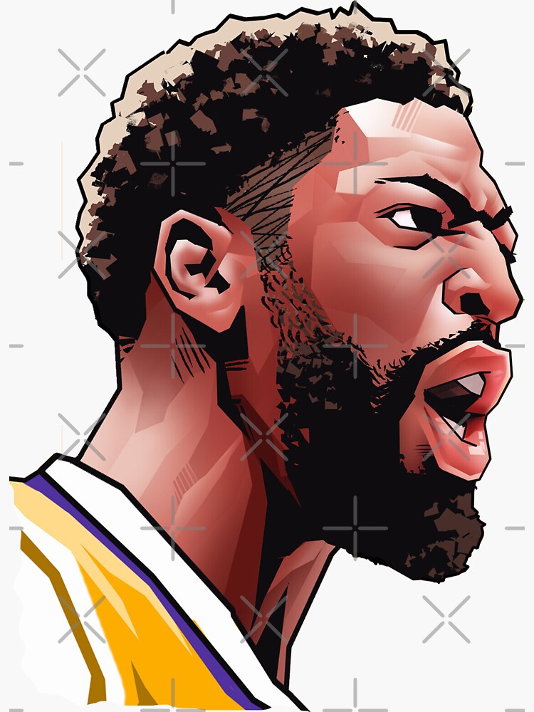"Anthony Davis 3 - The Brow of Basketball" Sticker for Sale by ...