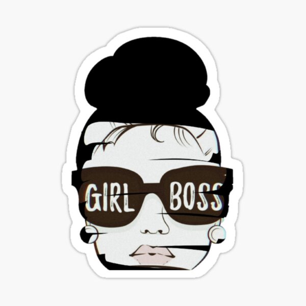 "Girl Boss " Sticker by DreamPopArt | Redbubble