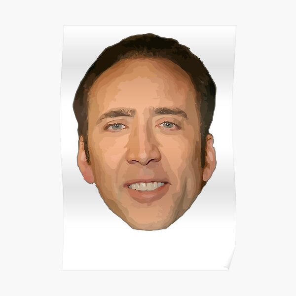"Nicholas Cage Drawing." Poster for Sale by poonanji | Redbubble