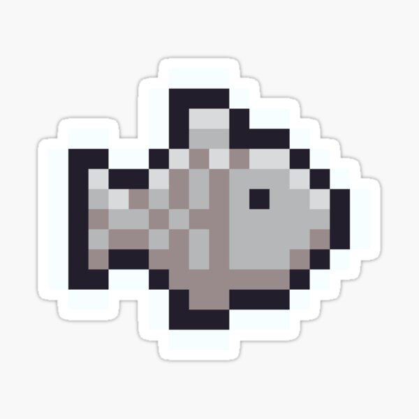 "Fish Pixel Art" Sticker for Sale by RednGreen | Redbubble