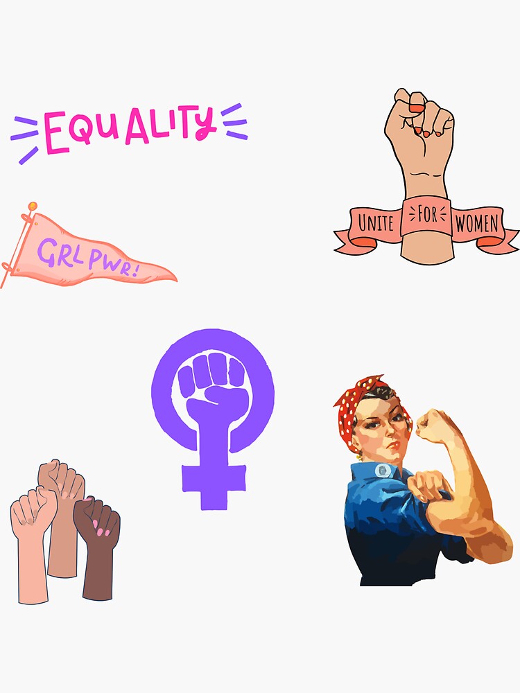 "Feminism sticker pack" Sticker for Sale by Fulet | Redbubble