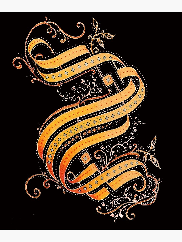 "letter S backwards art" Poster for Sale by KeziaForeman | Redbubble