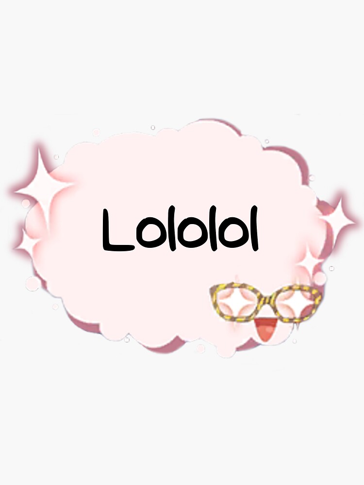 "707-Lololol" Sticker for Sale by Kewppy | Redbubble