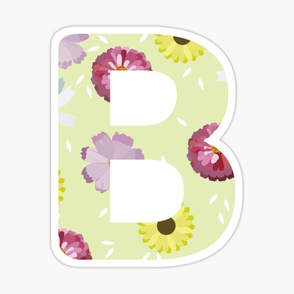 "Alphabet B" Sticker for Sale by DDoong-2 | Redbubble