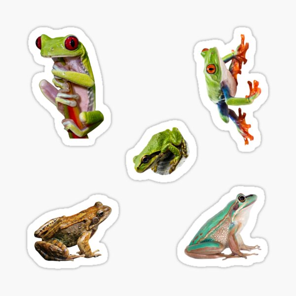 "3rd Smiling Frogs Sticker Package. Funny, Adorable Frogs And Toads For ...