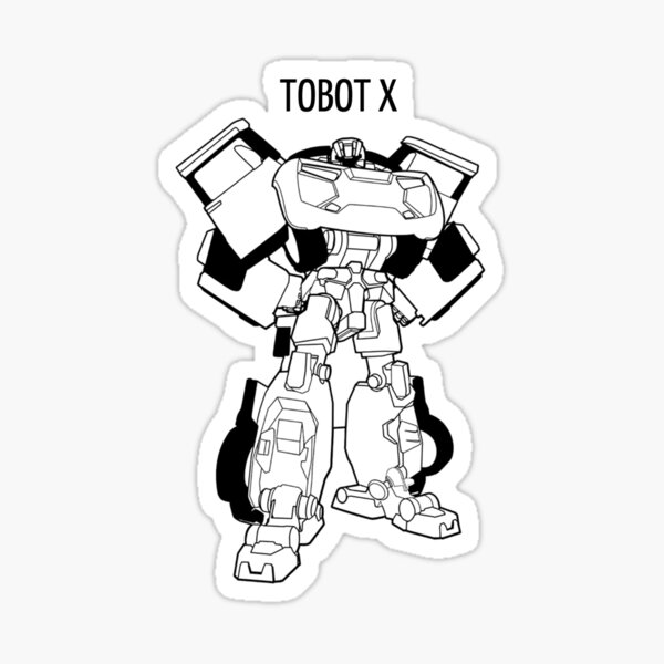"Tobot" Sticker for Sale by Kubik-Kuba | Redbubble