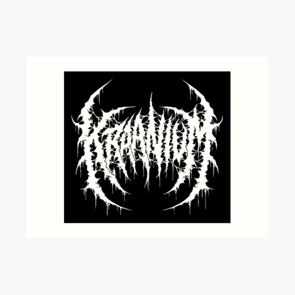 "kraanium band metal" Art Print for Sale by mkermannesrm | Redbubble