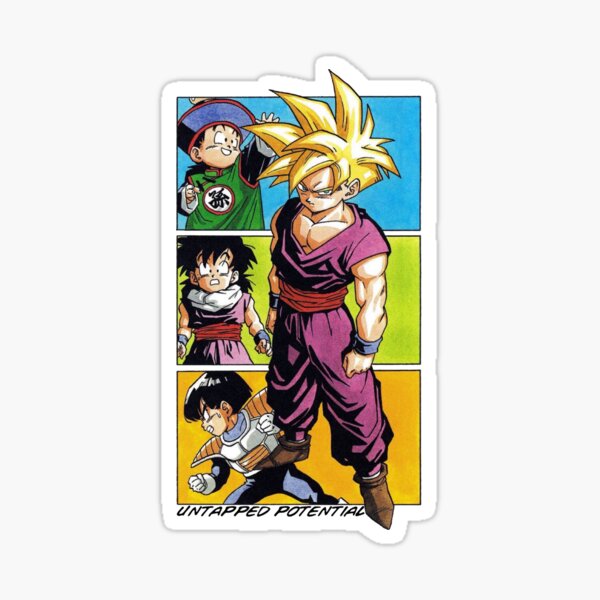"Gohans untapped potential" Sticker for Sale by ABU-HASBROWN | Redbubble