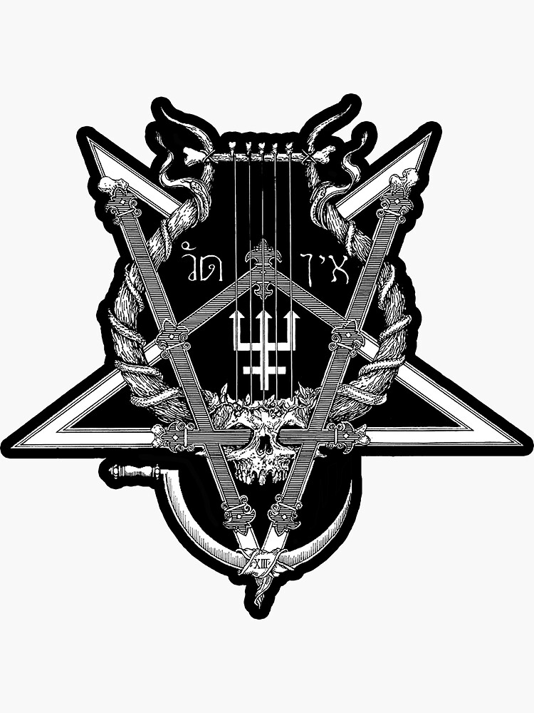 "flip star skull harp" Sticker for Sale by Take856 | Redbubble