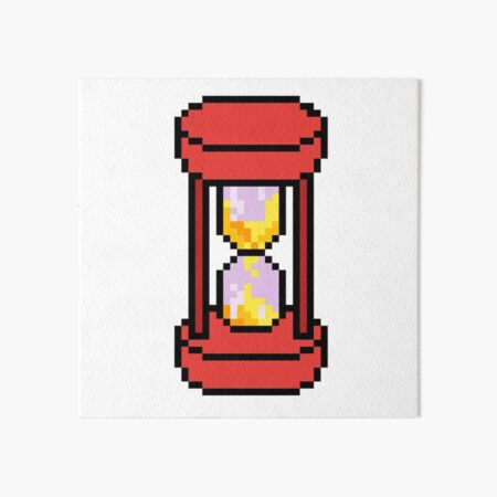 "Hourglass Pixel Art " Art Board Print by bromonium | Redbubble