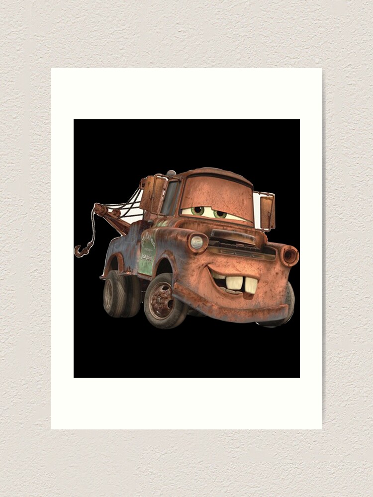 "Tow Mater From Cars Sticker" Art Print by ngeallaz | Redbubble