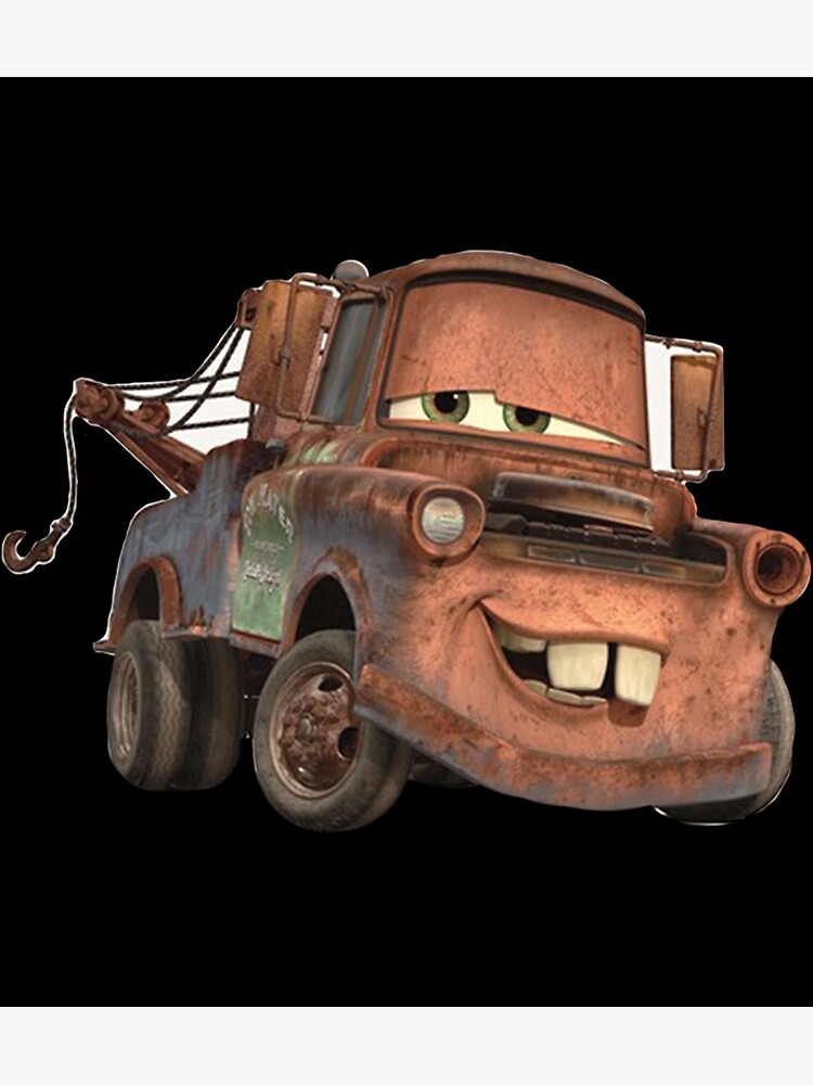 "Tow Mater From Cars Sticker" Art Print by ngeallaz | Redbubble