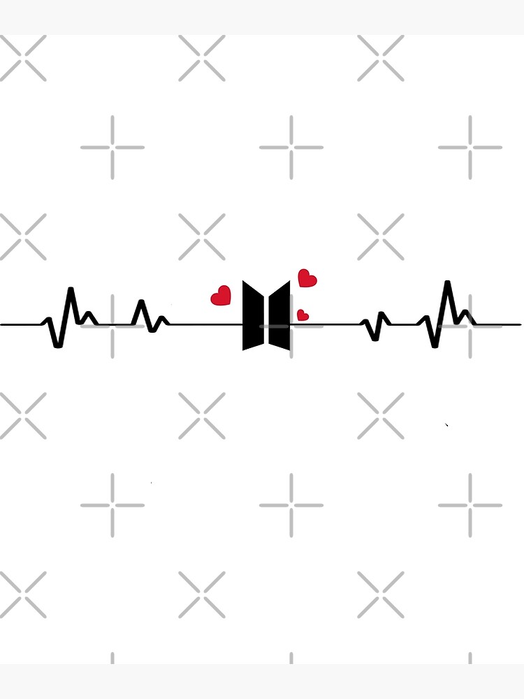 "BTS , Bangtan Boys , Bts Lover ,Bts Heart" Canvas Print for Sale by ...