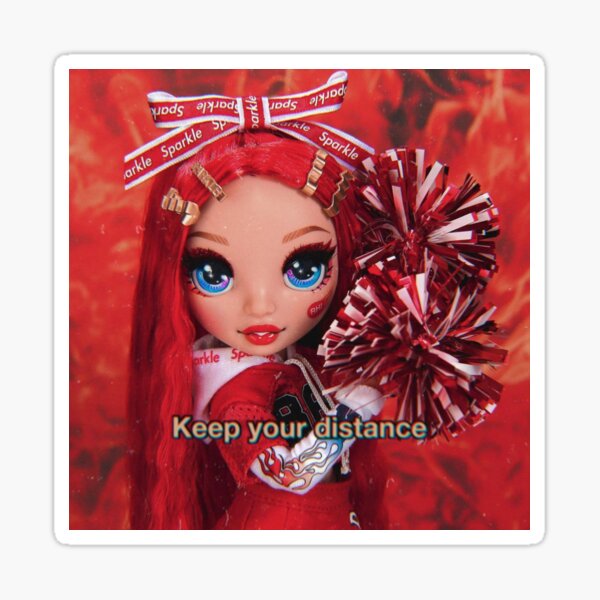 "Rainbow High Cheer- Ruby Anderson " Sticker for Sale by ...