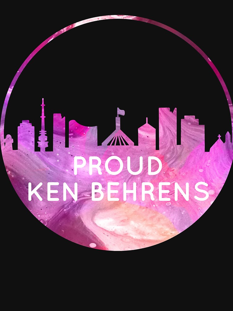 "Ken Behrens Australian Circle City Skyline Sticker" T-shirt for Sale ...