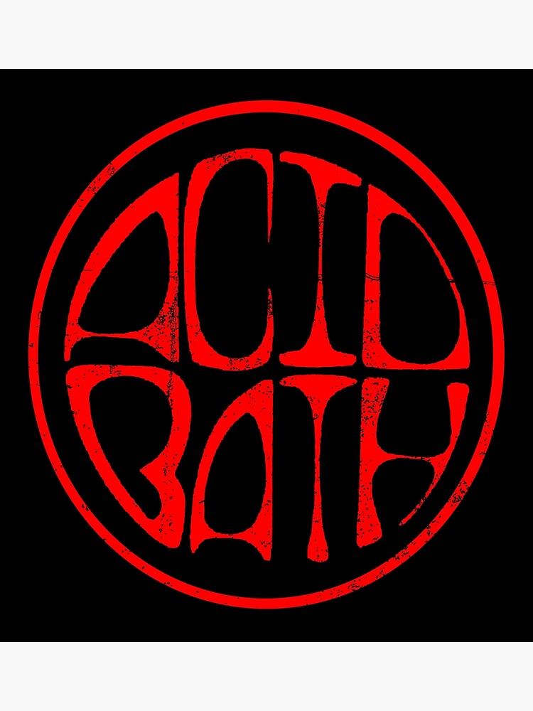 "Acid Bath Band Circle Logo" Art Print by BrokenUpBands | Redbubble