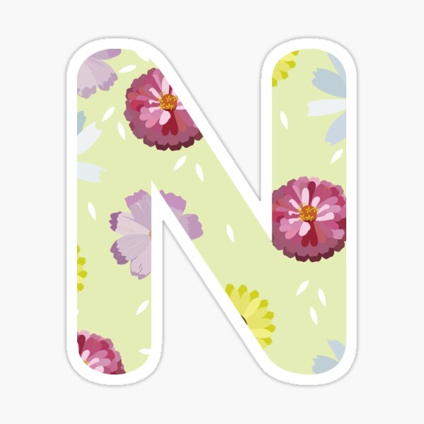 "Alphabet N" Sticker for Sale by DDoong-2 | Redbubble
