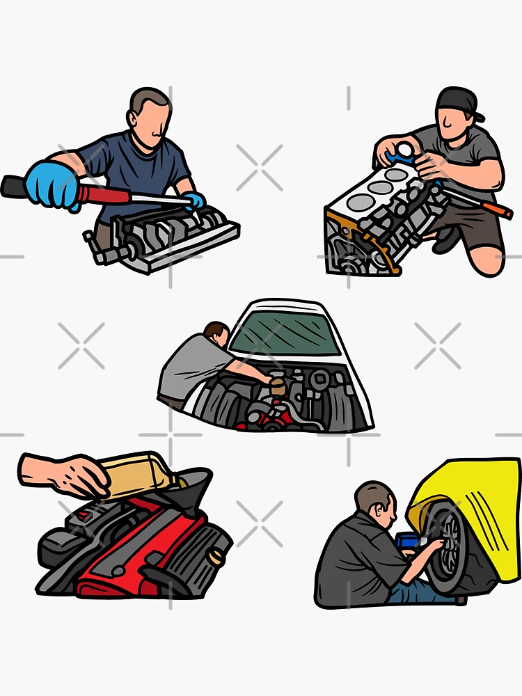 "Mechanical Engineer Sticker Pack #4" Sticker for Sale by infazbdeen ...