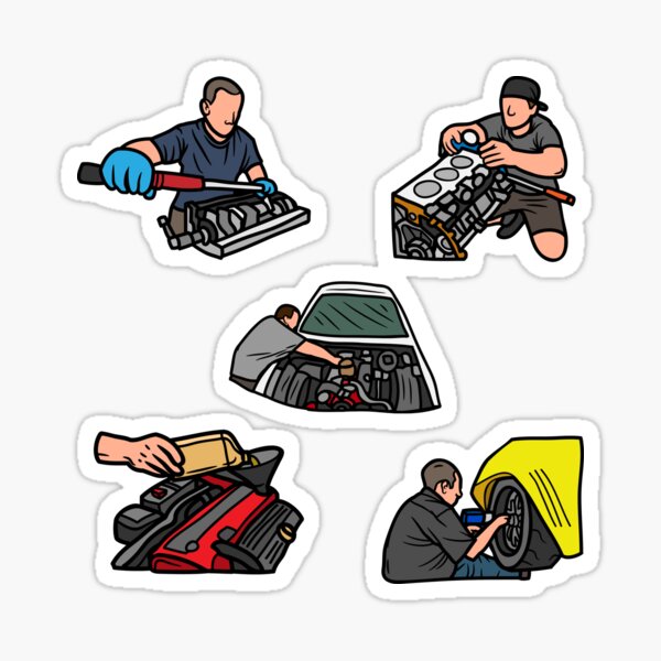 "Mechanical Engineer Sticker Pack #4" Sticker for Sale by infazbdeen ...