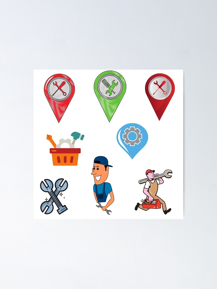 "Mechanical Engineer Sticker Pack #5" Poster for Sale by infazbdeen ...