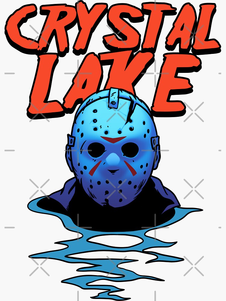 "Jason. Crystal Lake" Sticker for Sale by GrayspellHouse | Redbubble