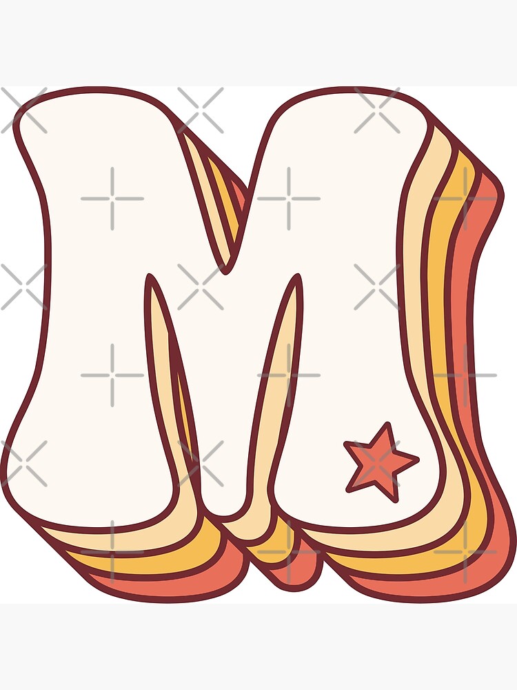 "Letter M Retro" Poster for Sale by OkihanaShop | Redbubble