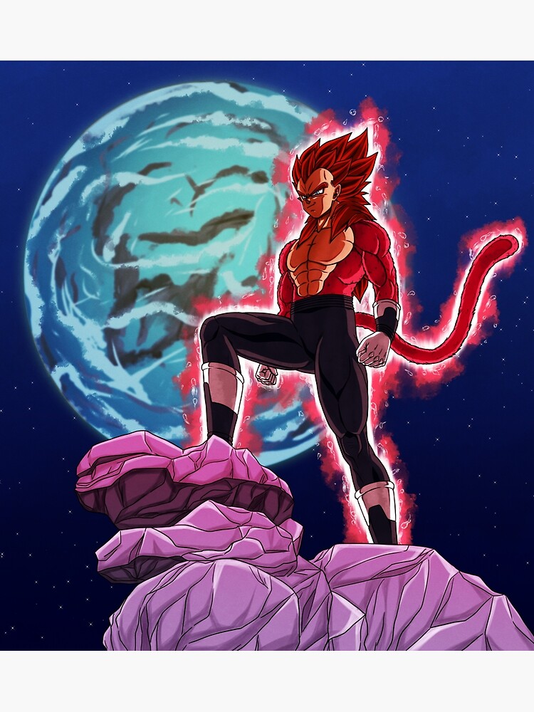 "Vegeta Limit Breaker Super Saiyan 4" Art Print for Sale by ...