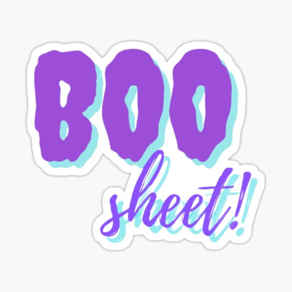 "Boo Sheet " Sticker for Sale by Astraea19 | Redbubble