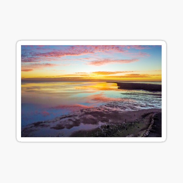 "Aerial Sunset" Sticker for Sale by evenflow | Redbubble