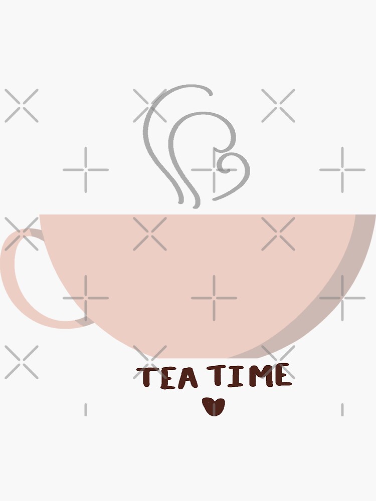 "Tea Time Relax with a Cup of Tea " Sticker for Sale by Artistic Touch ...