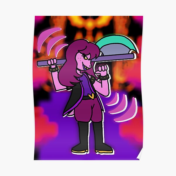 The Monster” - Susie (Deltarune)" Poster for Sale by LarkyLovesYou ...