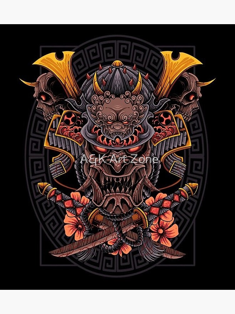 "Japanese Oni Art " Poster for Sale by A&K Art Zone | Redbubble