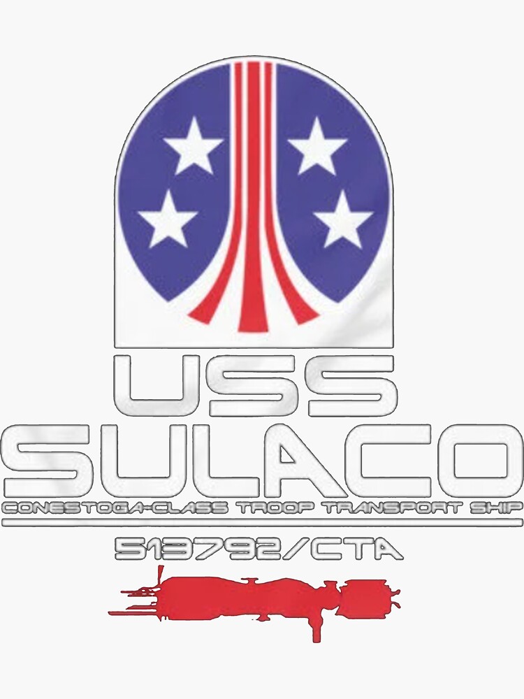 "Aliens Movie Colonial Marines USS Sulaco" Sticker for Sale by MetaCery ...