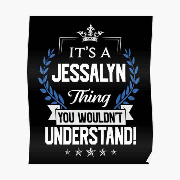 Póster «Camiseta con nombre de Jessalyn - Camiseta con nombre de ...