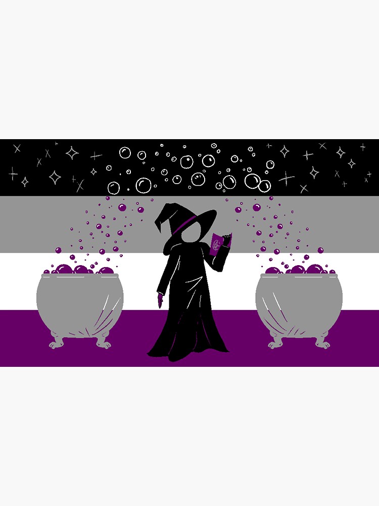 "SPOOKY Asexual Pride Flag" Sticker for Sale by socksonat3am | Redbubble