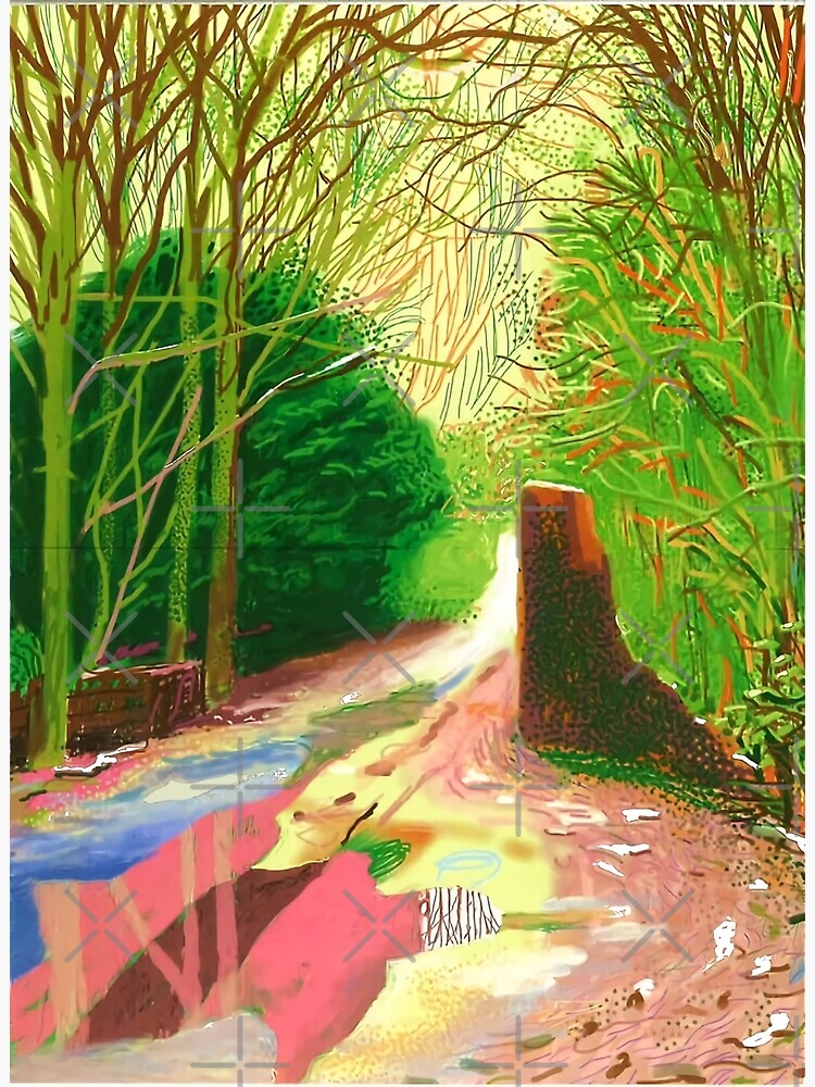 "david hockney the arrival of spring " Art Print by galiciar238 | Redbubble