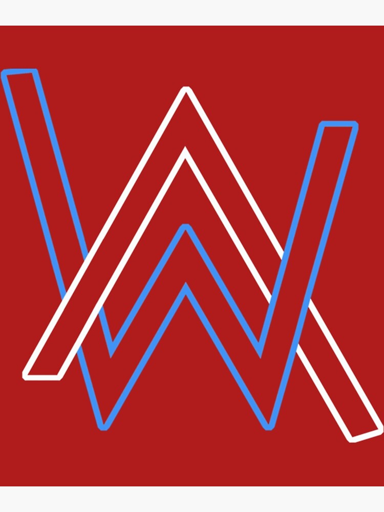 "Alan Walker - White and Blue logo " Art Print for Sale by Bandillero ...