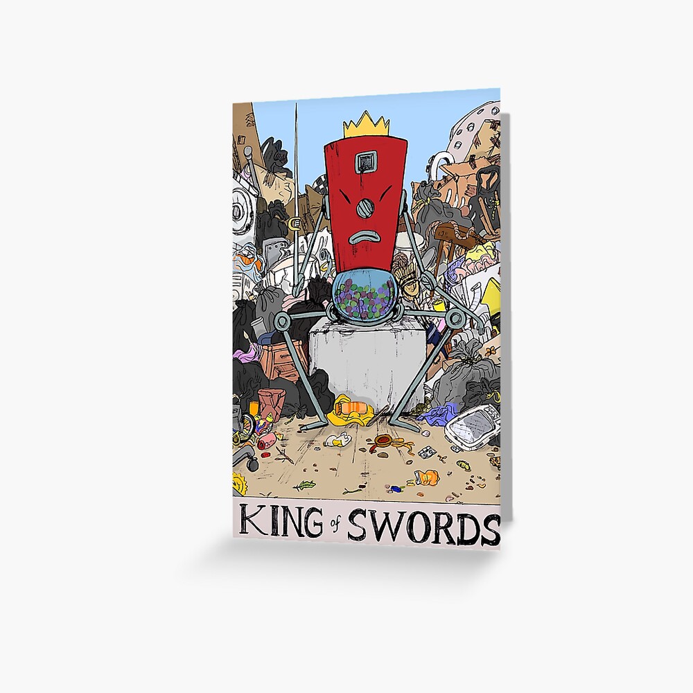 "Rattleballs as King Of Swords" Sticker for Sale by sadnettles | Redbubble