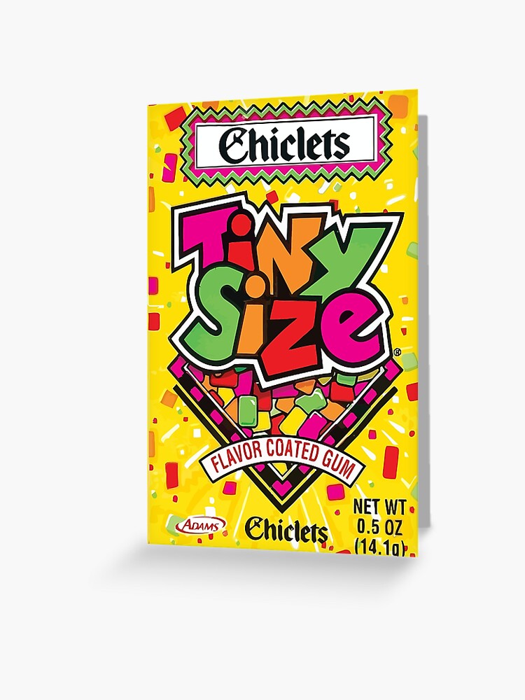 "Chiclets Tiny Size Flavor Coated Gum" Greeting Card for Sale by ...