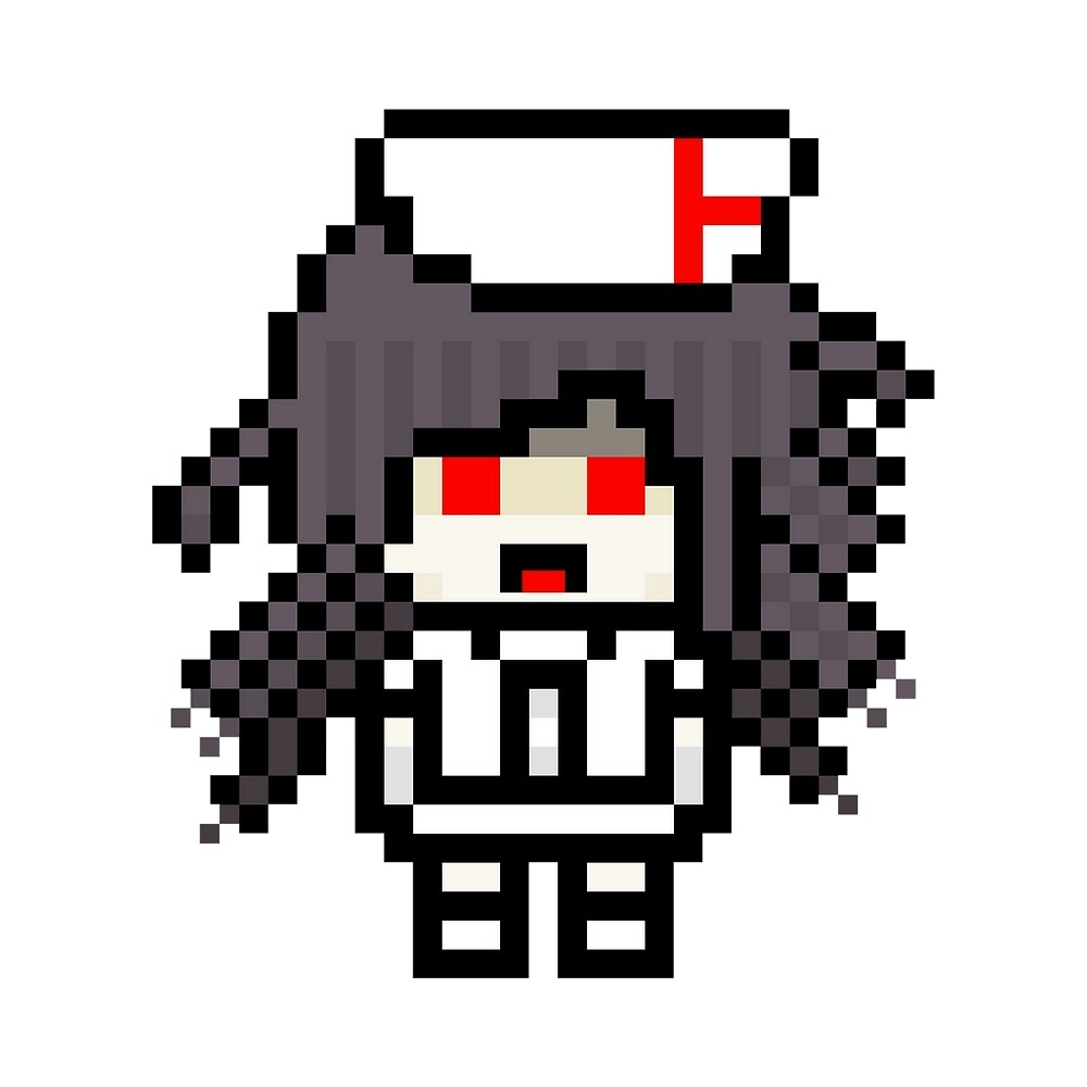 "Danganronpa- Despair Mikan Pixel Art" by Chillice9 | Redbubble